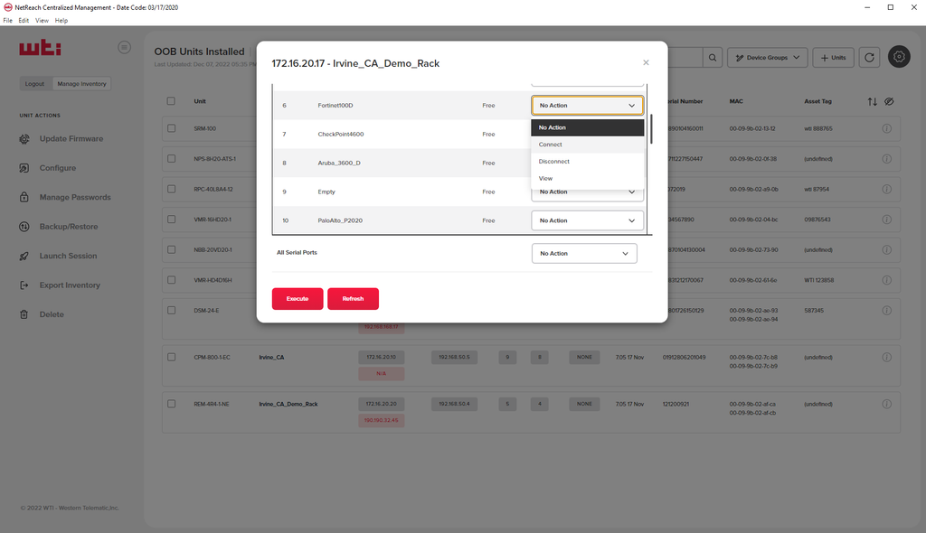 NetReach® Centralized Management for Desktop | WTI - Western Telematic ...