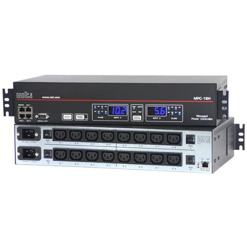 MPC-16H-2 Metered Switched PDU Dual 16A 240V (16)C13 | WTI - Western Telematic, Inc.