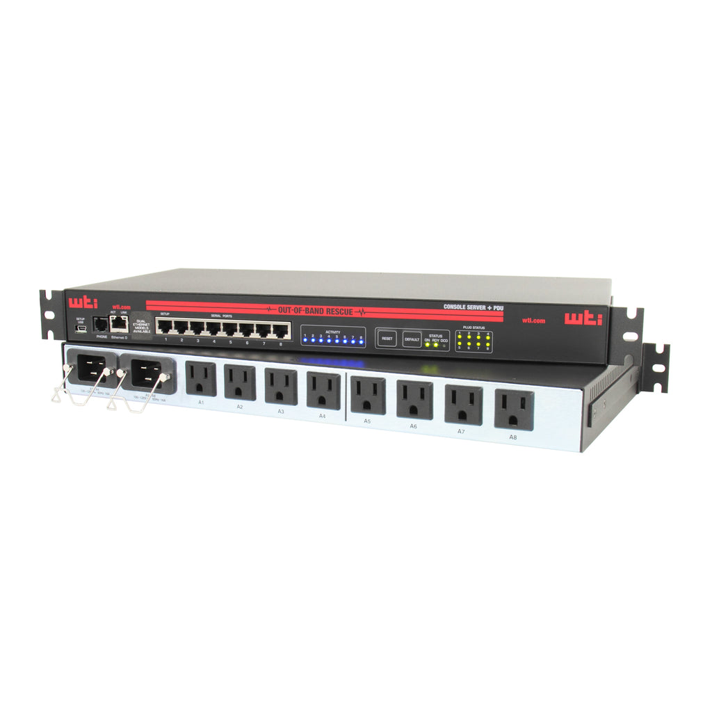 CPM-800-1-M Console Server + PDU, (8) Port, (8) Outlet, GigE, Modem ...