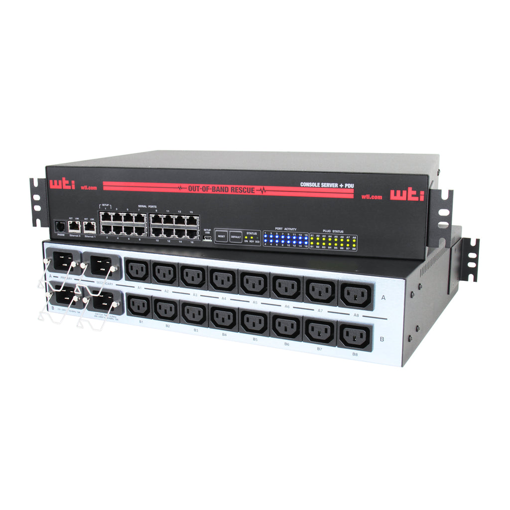 CPM-1600-2-M Console Server + PDU, (16) Port, (16) Outlet, GigE, Modem ...